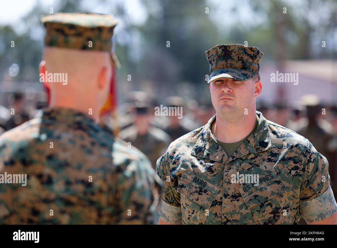 U.S. Marine Corps Gunnery Sgt. Colin G. Baird, a geospatial analyst ...
