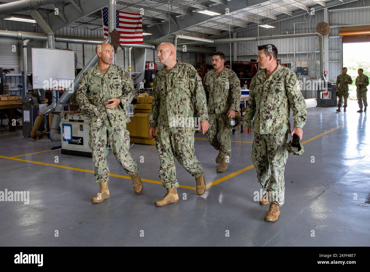 SANTA RITA, Guam (Sept. 16, 2002) Rear Adm. Bradley Andros and Force ...