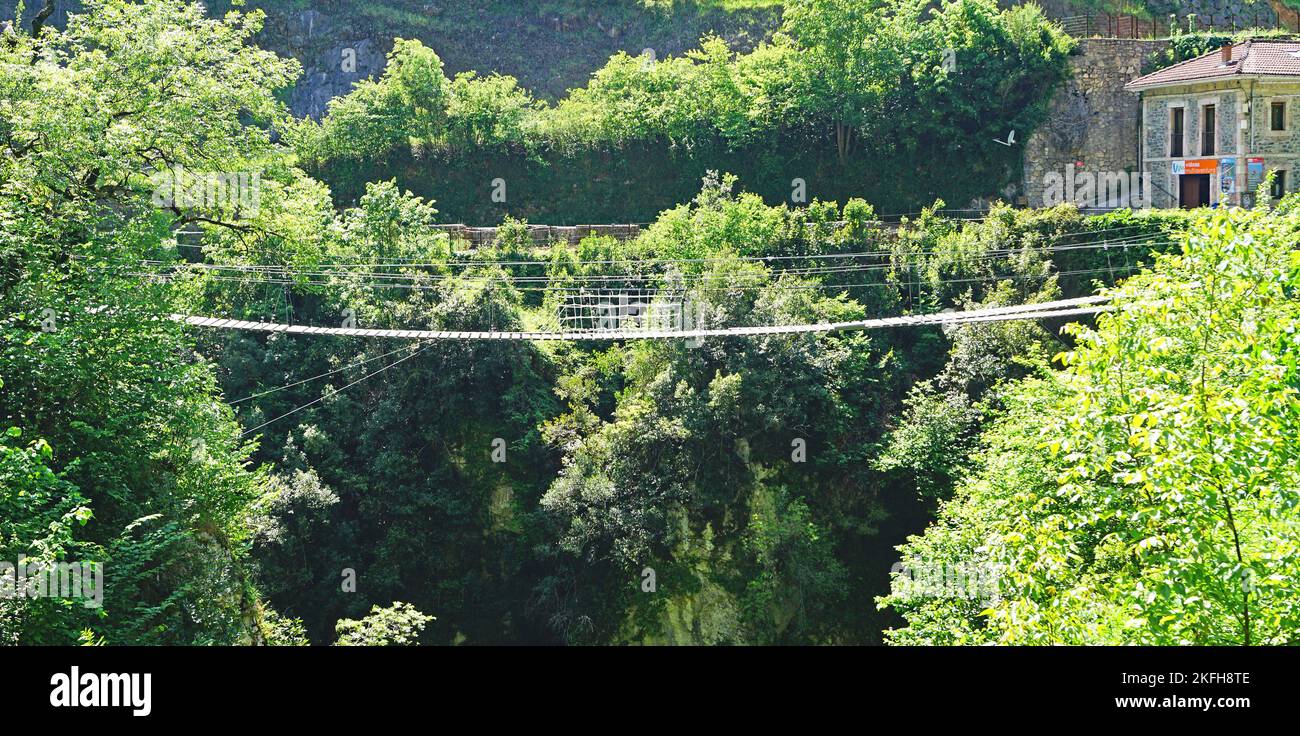 Los Beyos Ponga gorge, Principality of Asturias, Asturias, Spain ...