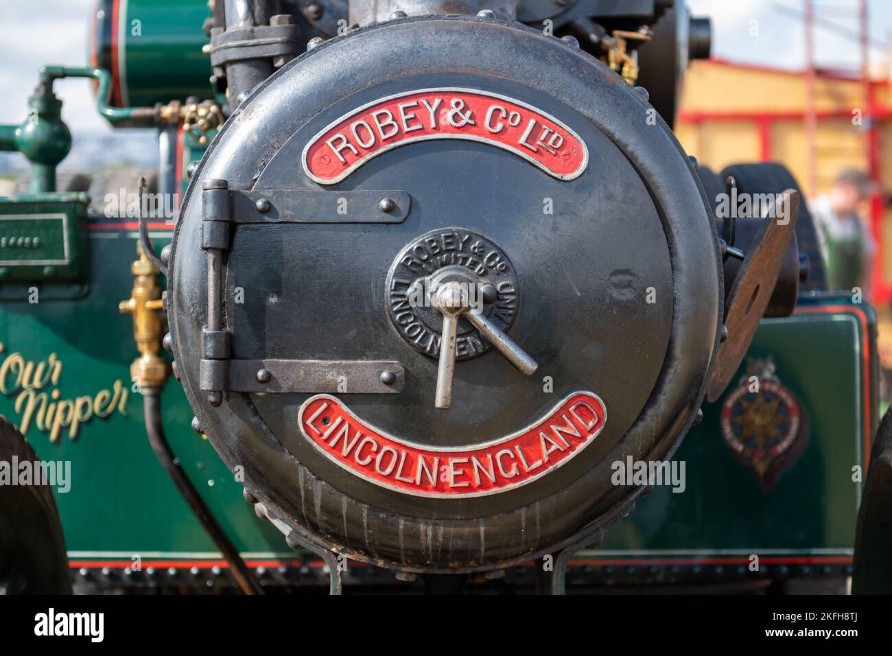 Tarrant Hinton.Dorset.United Kingdom.August 25th 2022.A restored Robey ...