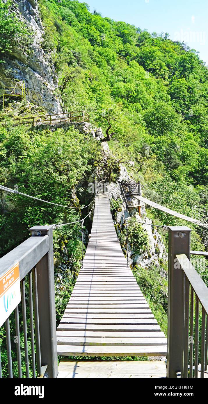 Los Beyos Ponga gorge, Principality of Asturias, Asturias, Spain ...