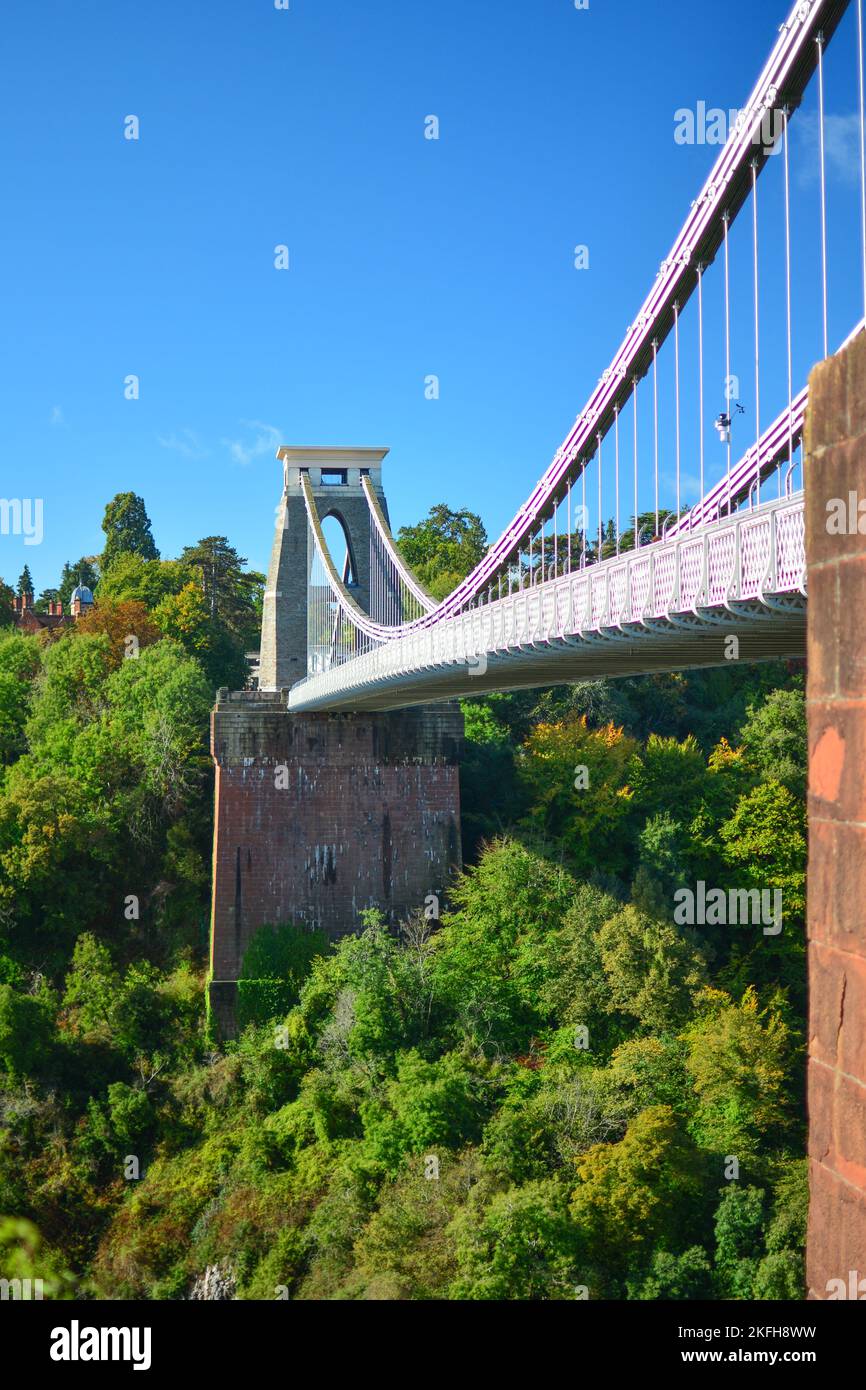 Bristol Clifton suspension bridge designed and constructed by Isambard ...