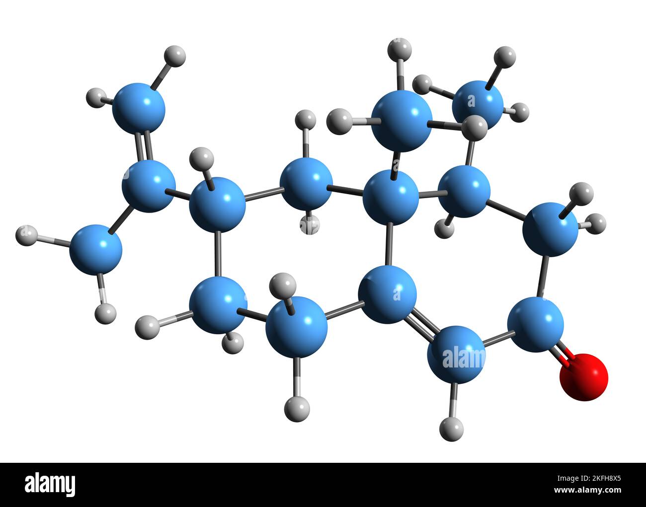 3D image of Dihydronutcanone skeletal formula - molecular chemical ...