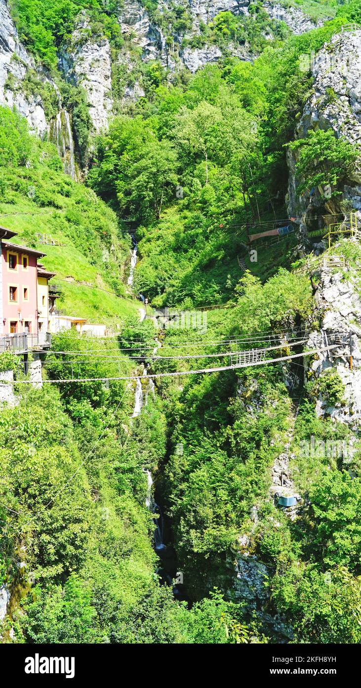 Los Beyos Ponga gorge, Principality of Asturias, Asturias, Spain ...