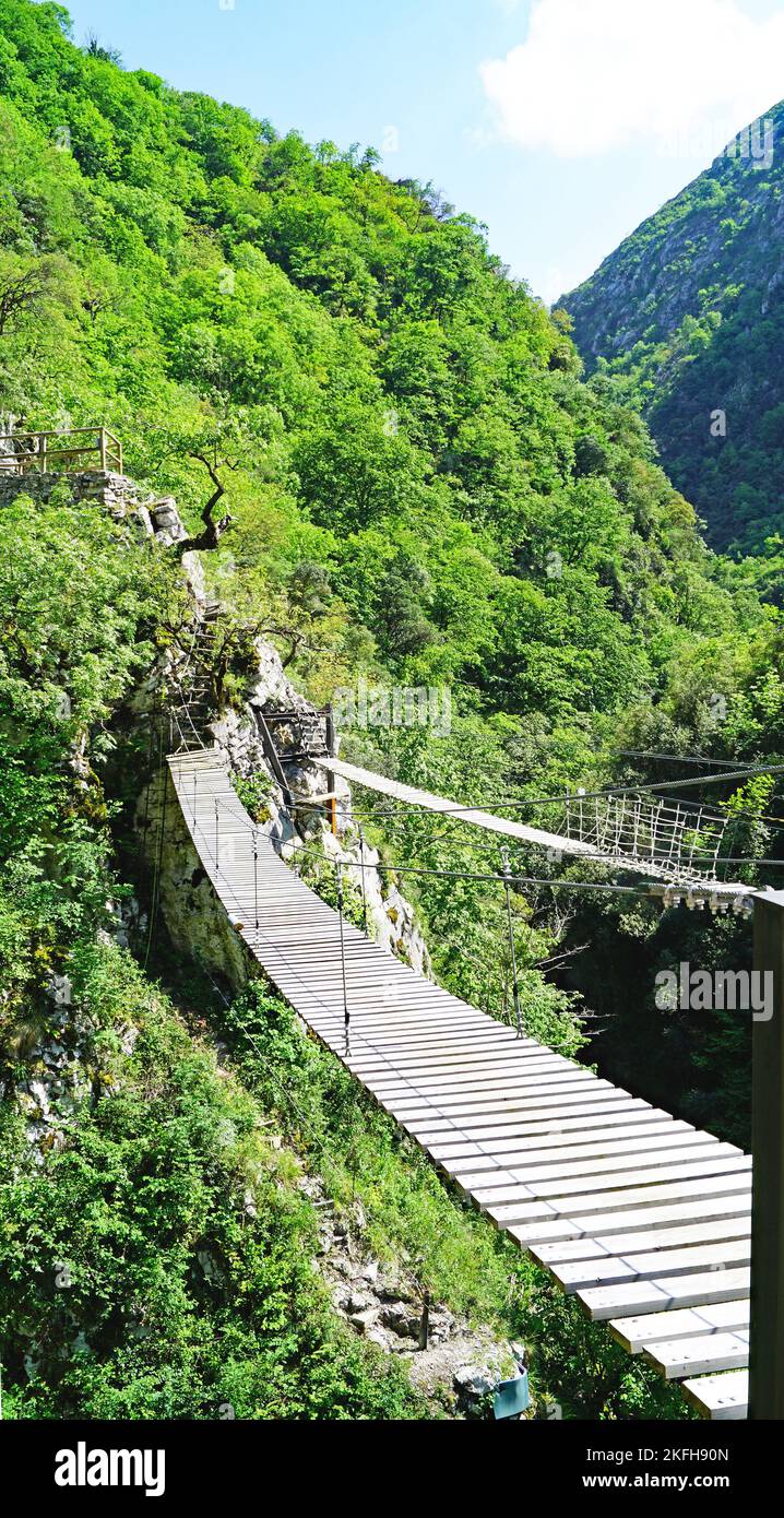 Los Beyos Ponga gorge, Principality of Asturias, Asturias, Spain ...