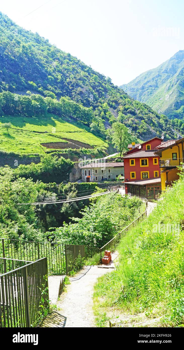 Los Beyos Ponga gorge, Principality of Asturias, Asturias, Spain ...