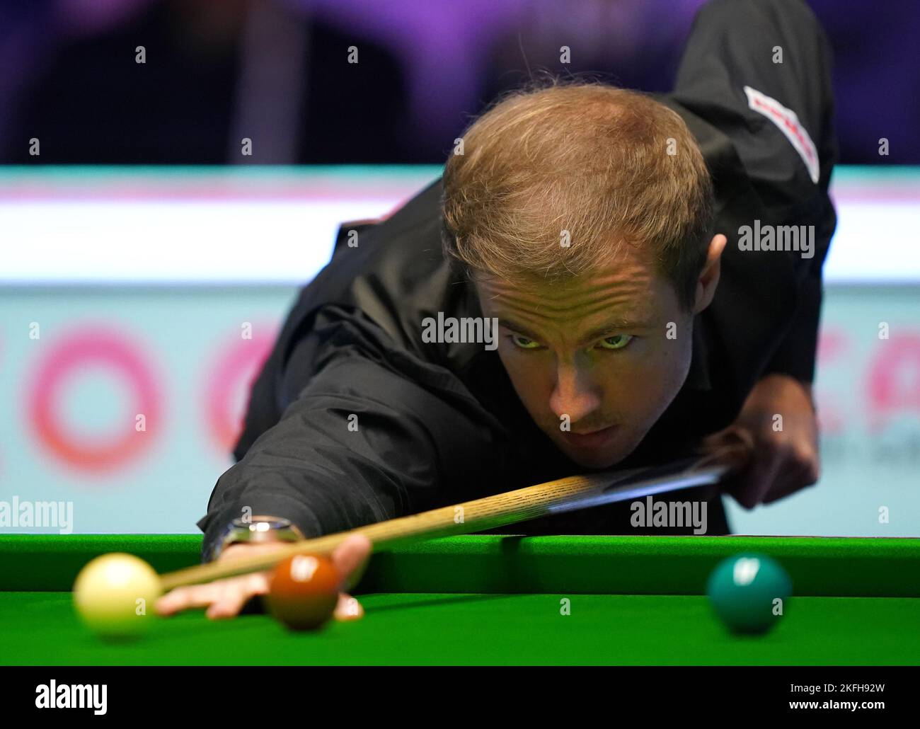 Jack Lisowski during his match against Shaun Murphy during day seven of ...