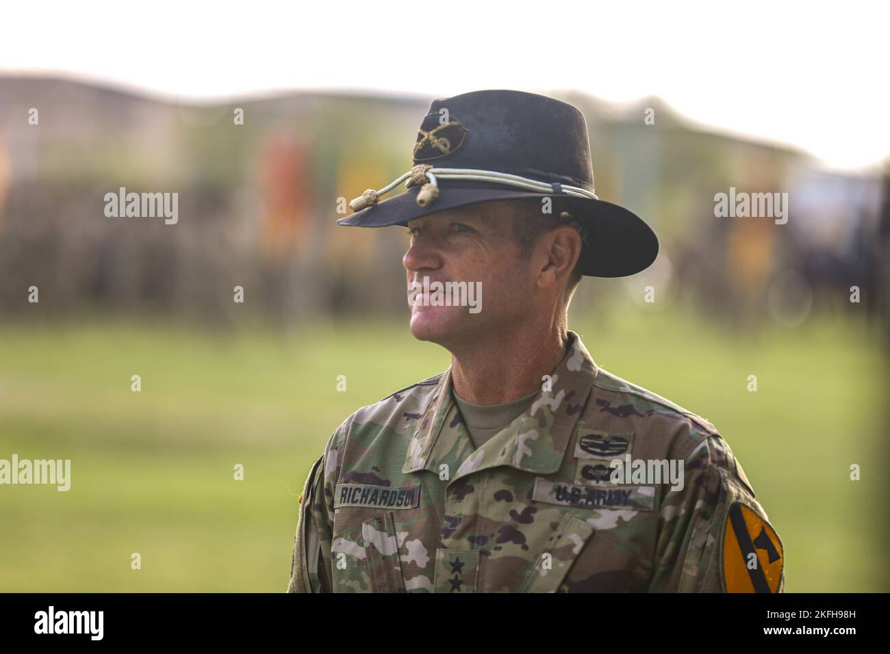 Maj. Gen. John Richardson IV, 1st Cavalry Division, commanding general ...