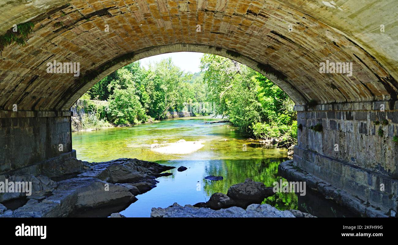 Landscape of Cangas de Onis, Principality of Asturias, Asturias, Spain ...