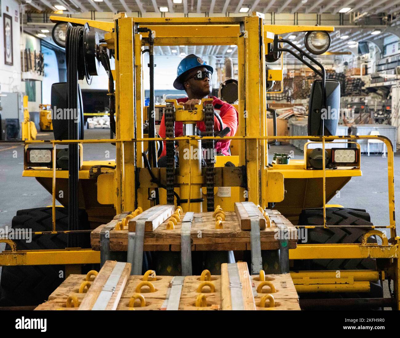 220916-N-DP708-1635 Aviation Ordnanceman Airman Dashawn Hutchinson uses ...