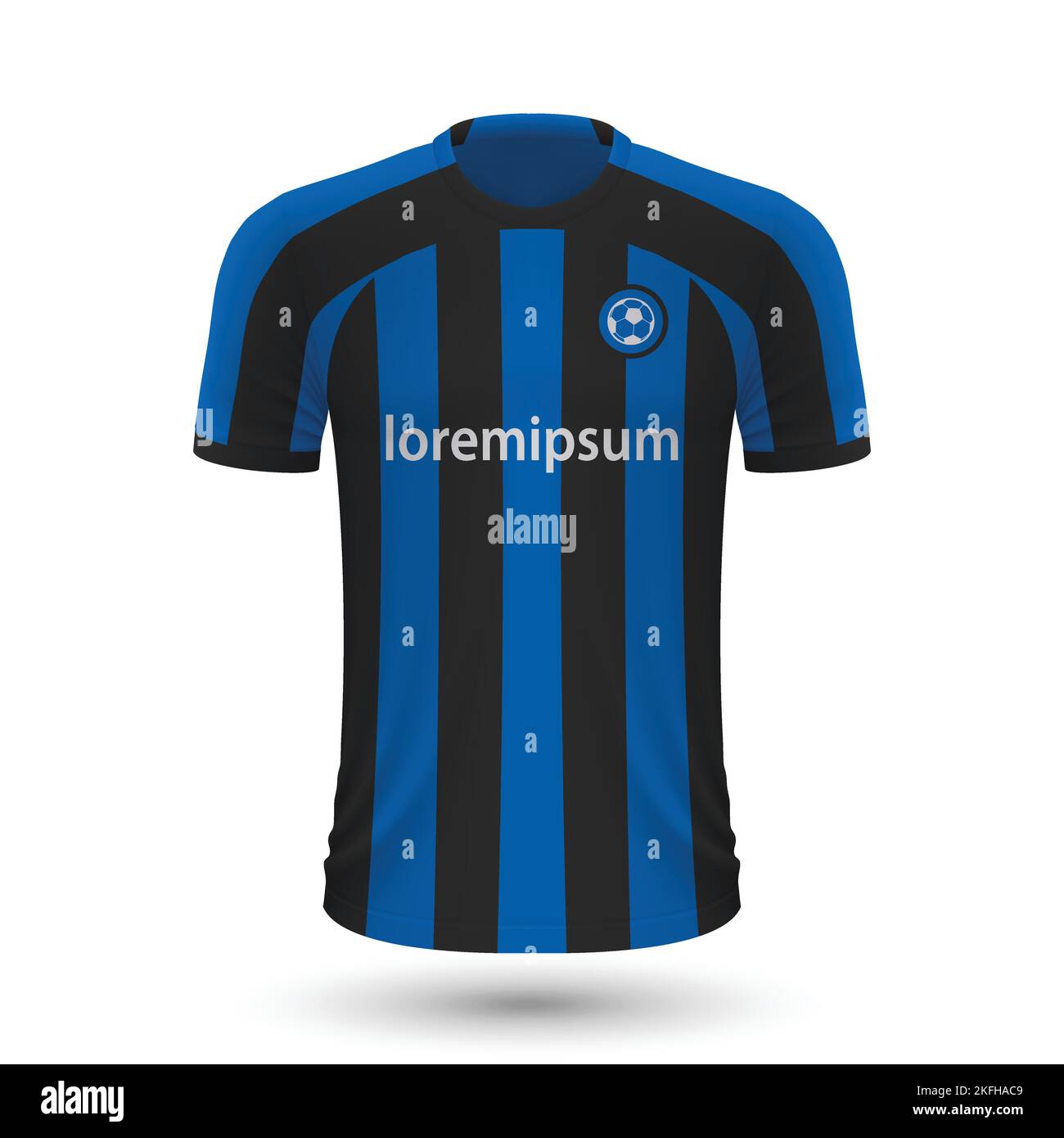 Realistic soccer shirt Inter, jersey template for football kit 2022 ...