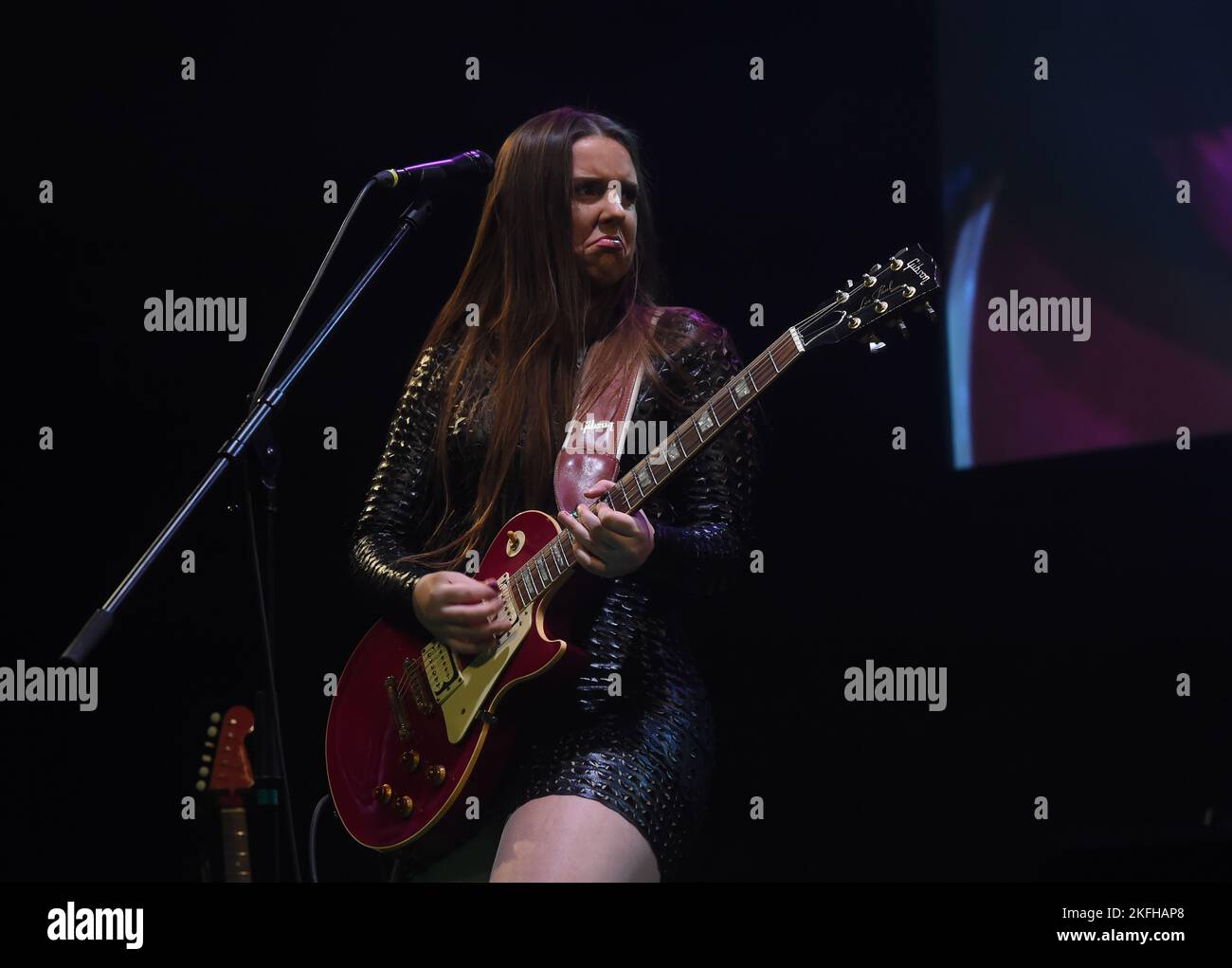 Sumperk, Czech Republic. 18th Nov, 2022. An American blues rock guitar ...