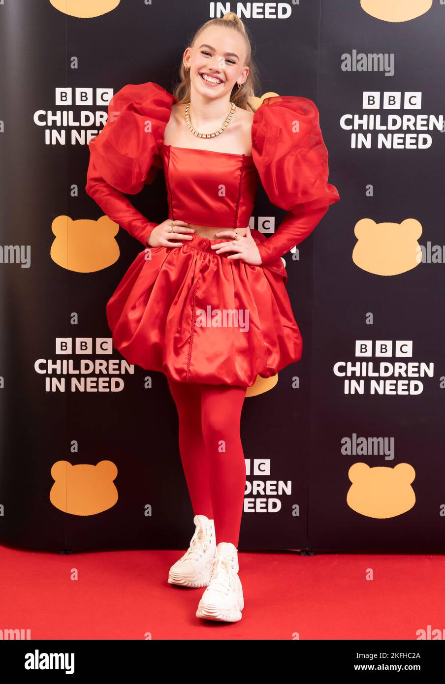 Freya Skye at the BBC Children In Need telethon at BBC Studios in ...