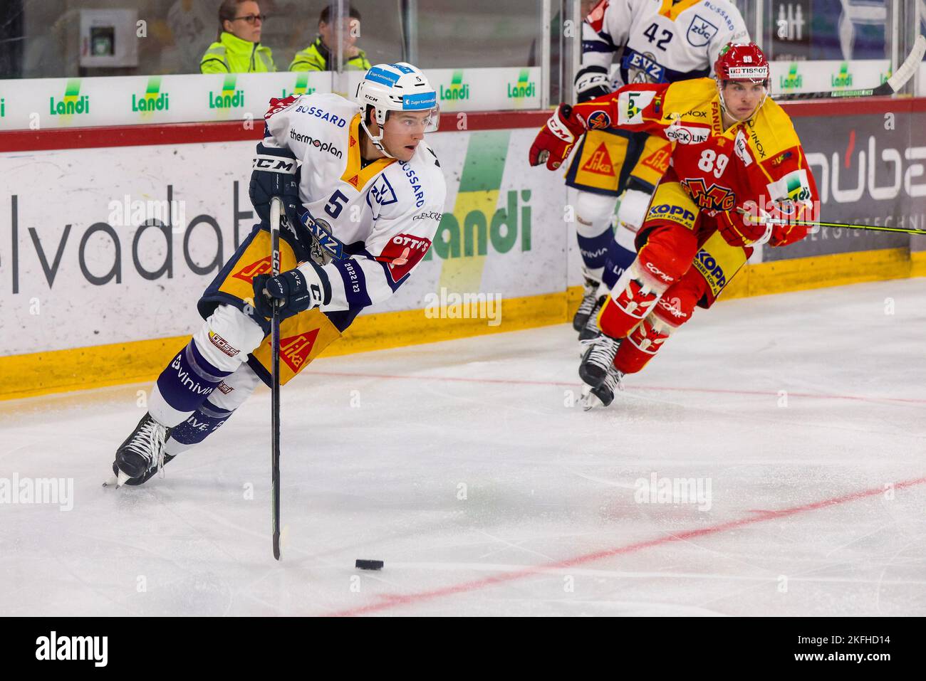 November 18, 2022, Biel/Bienne, Tissot Arena, NL: EHC Biel-Bienne - EV ...
