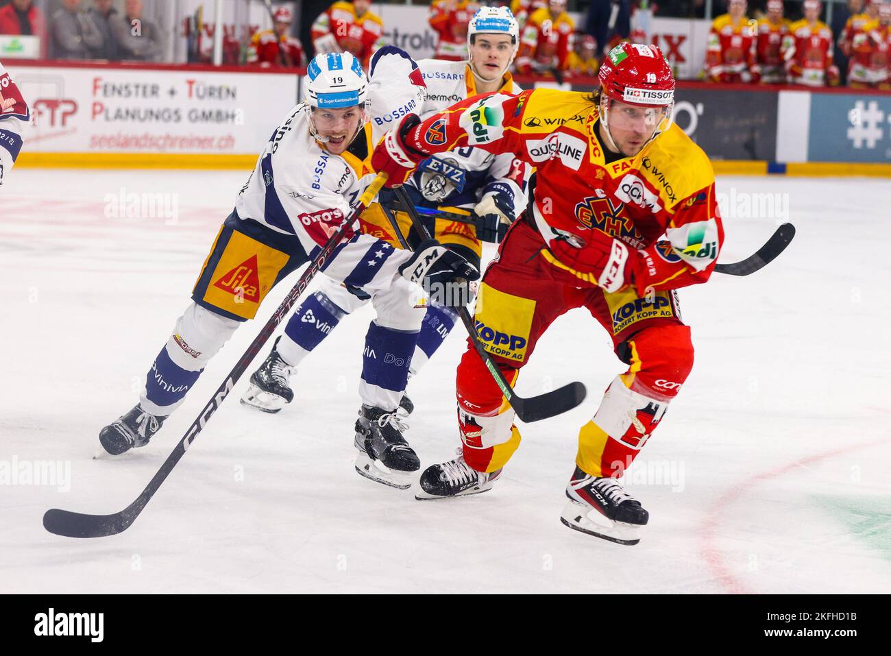 November 18, 2022, Biel/Bienne, Tissot Arena, NL: EHC Biel-Bienne - EV ...