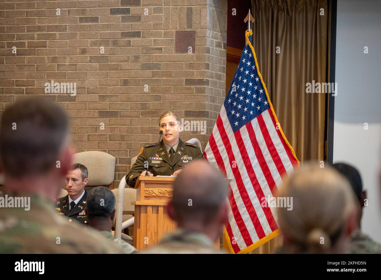 Capt. Laura E. Chapek, Company B, 1st Battalion, 34th Infantry Regiment ...