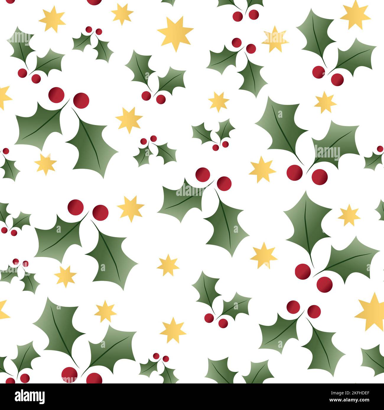 Mistletoe. Vector illustration of hanging fluffy mistletoe sprigs with ...