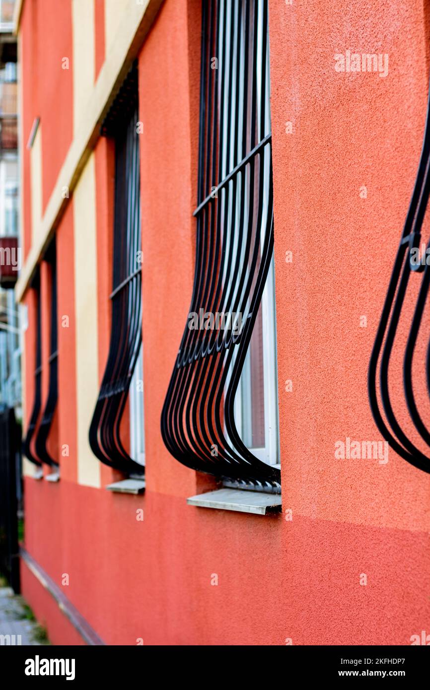 Windows security bars old city hi-res stock photography and images - Alamy