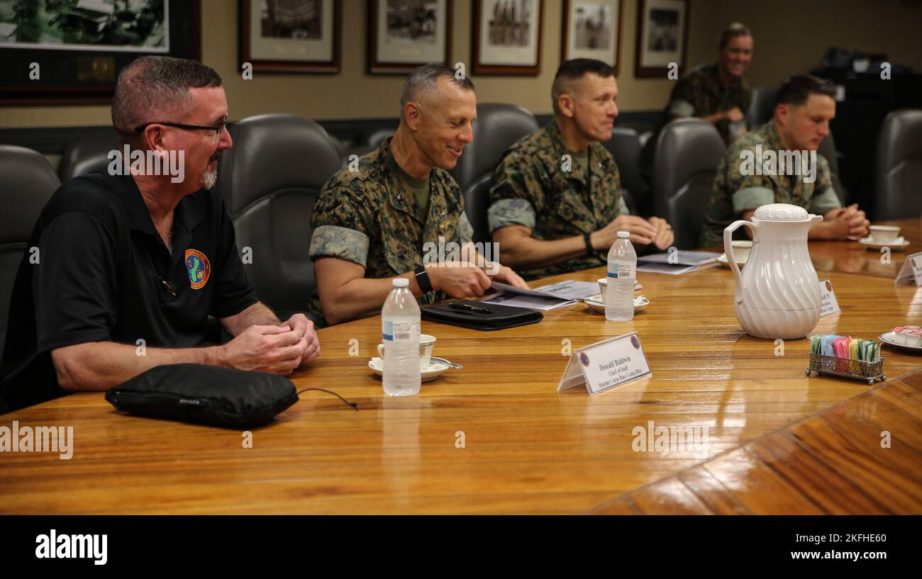 U.S. Marine Corps Brig. Gen. George B. Rowell IV, deputy general for ...