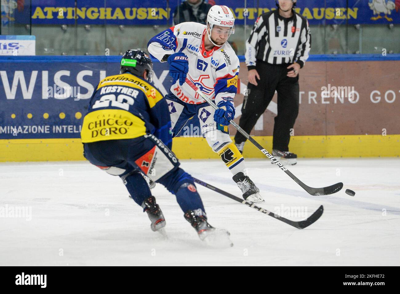 18.11.2022, Ambri, Gottardo Arena, NL: HC Ambri-Piotta - EHC Kloten ...