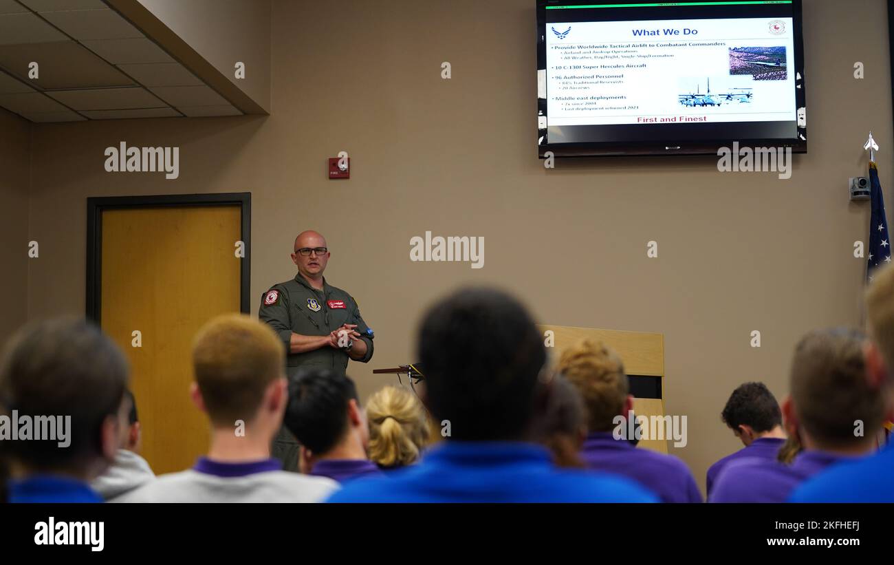 U.S. Air Force Lt. Col. Scott Hendrix, 815th Airlift Squadron commander ...