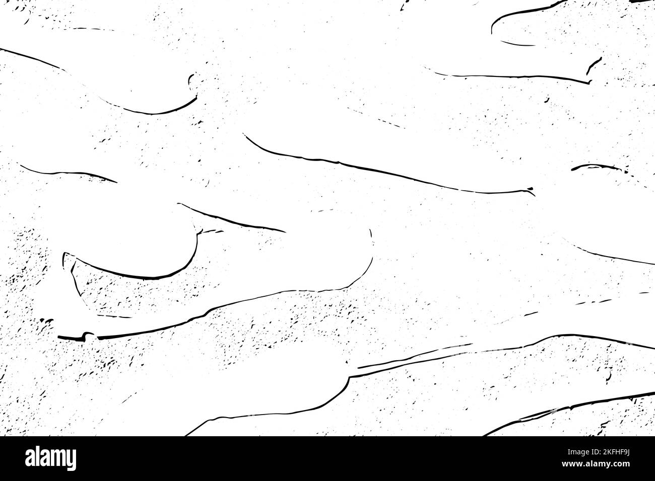 Rustic cracked vector texture with many cracks and scratches. Abstract ...