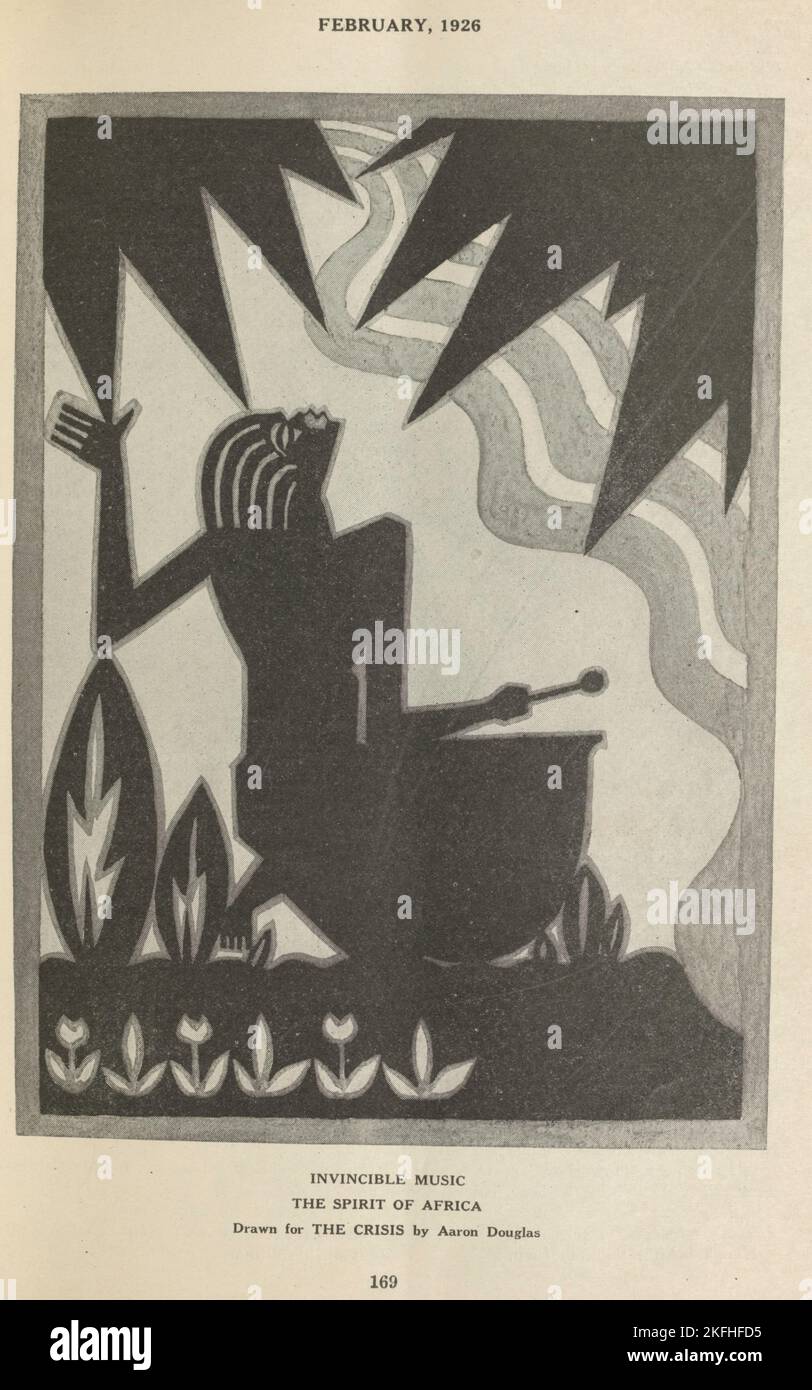 Invincible music. The spirit of Africa, 1926 Stock Photo - Alamy