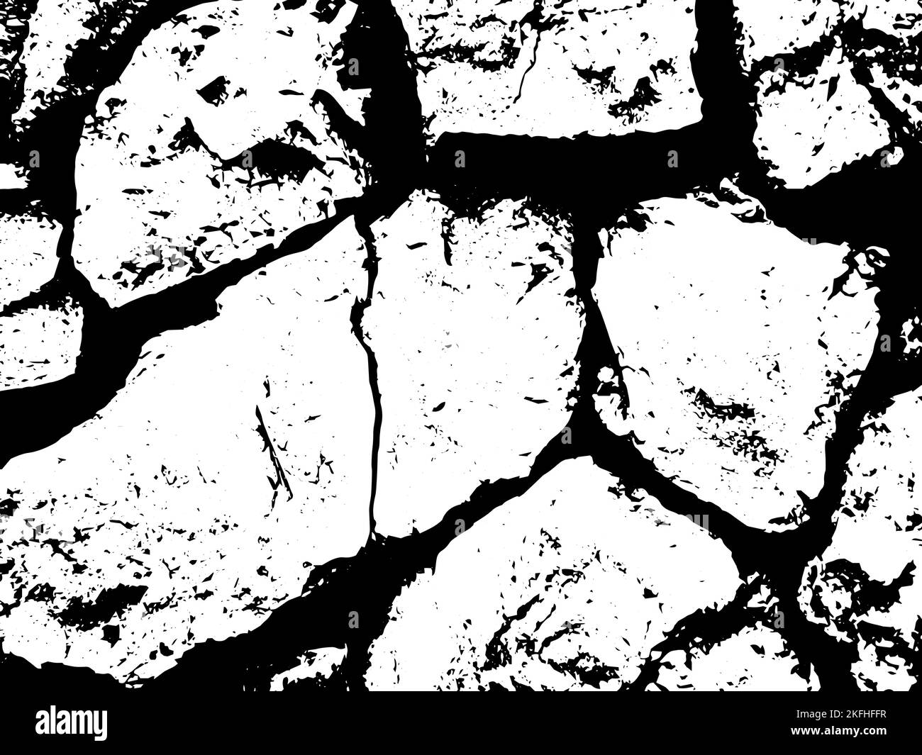 Rustic cracked vector texture with many cracks and scratches. Abstract ...