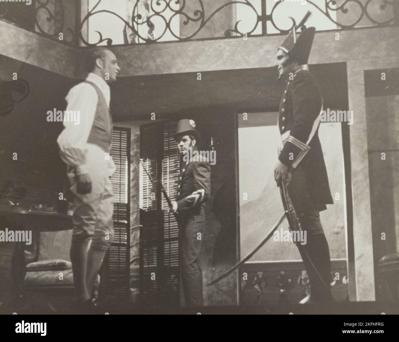 Men with bayonet and sword, 1938 Stock Photo - Alamy