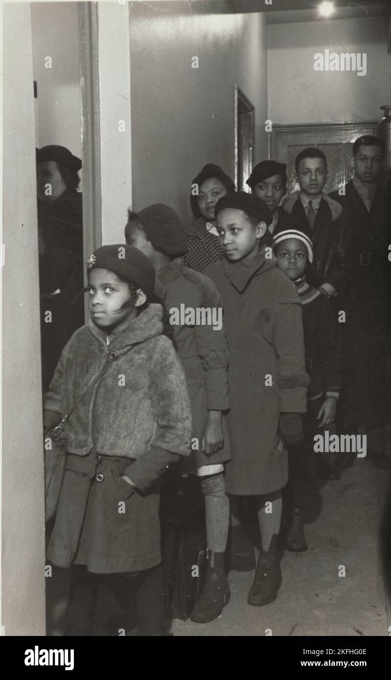 Waiting to register for music classes under the Federal Music Project ...