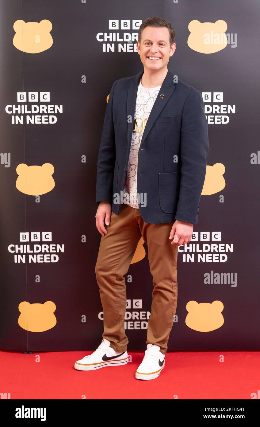 Matt Baker at the BBC Children In Need telethon at BBC Studios in ...