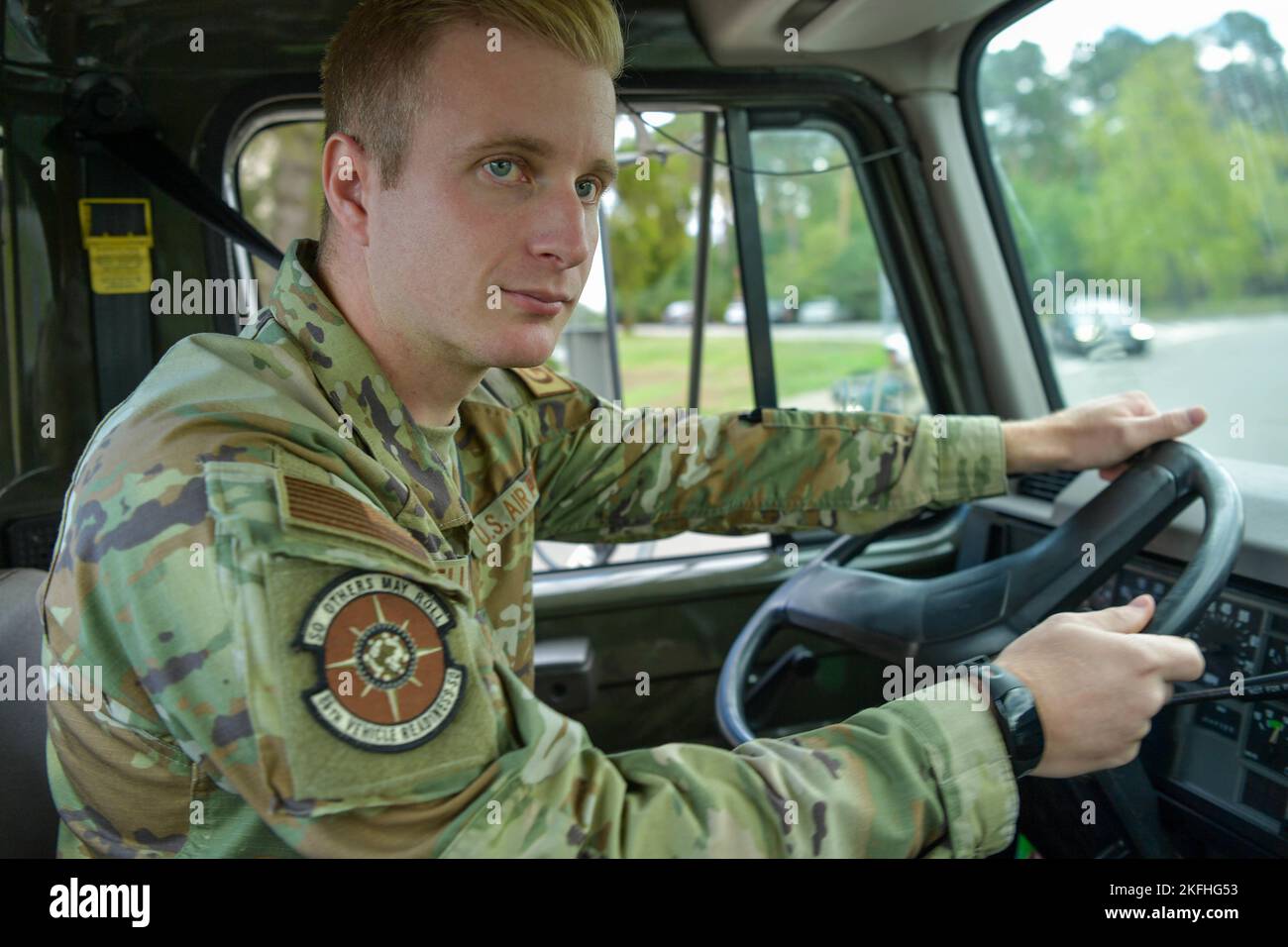 U.S. Air Force Senior Airman Jackson Elliott, 86th Vehicle Readiness ...