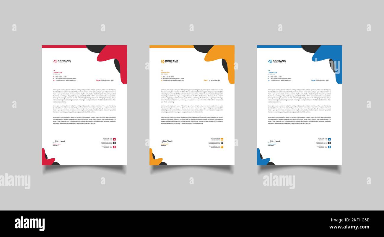 A pack of graphic letter templates isolated on gray background Stock ...