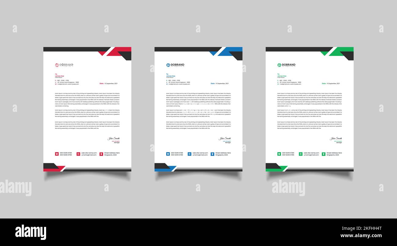 A pack of graphic letter templates isolated on gray background Stock ...
