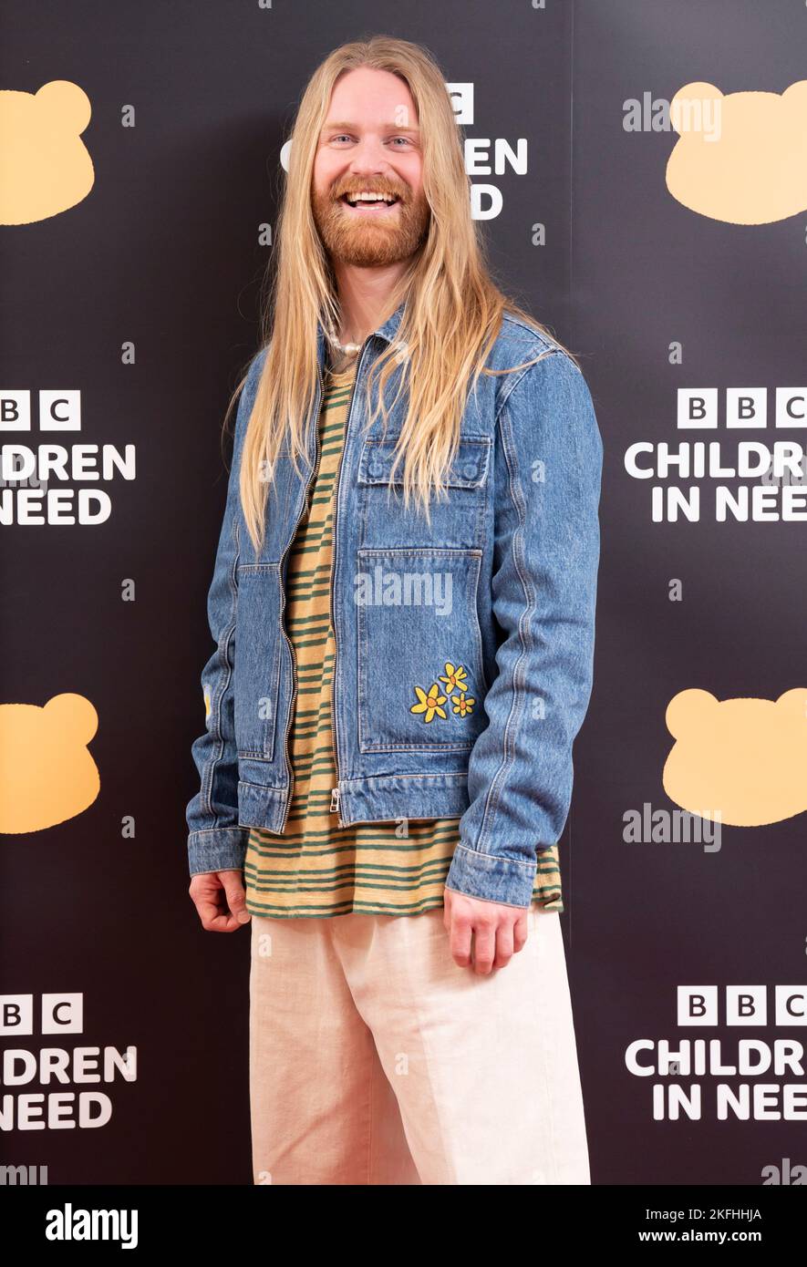Sam Ryder at the BBC Children In Need telethon at BBC Studios in ...