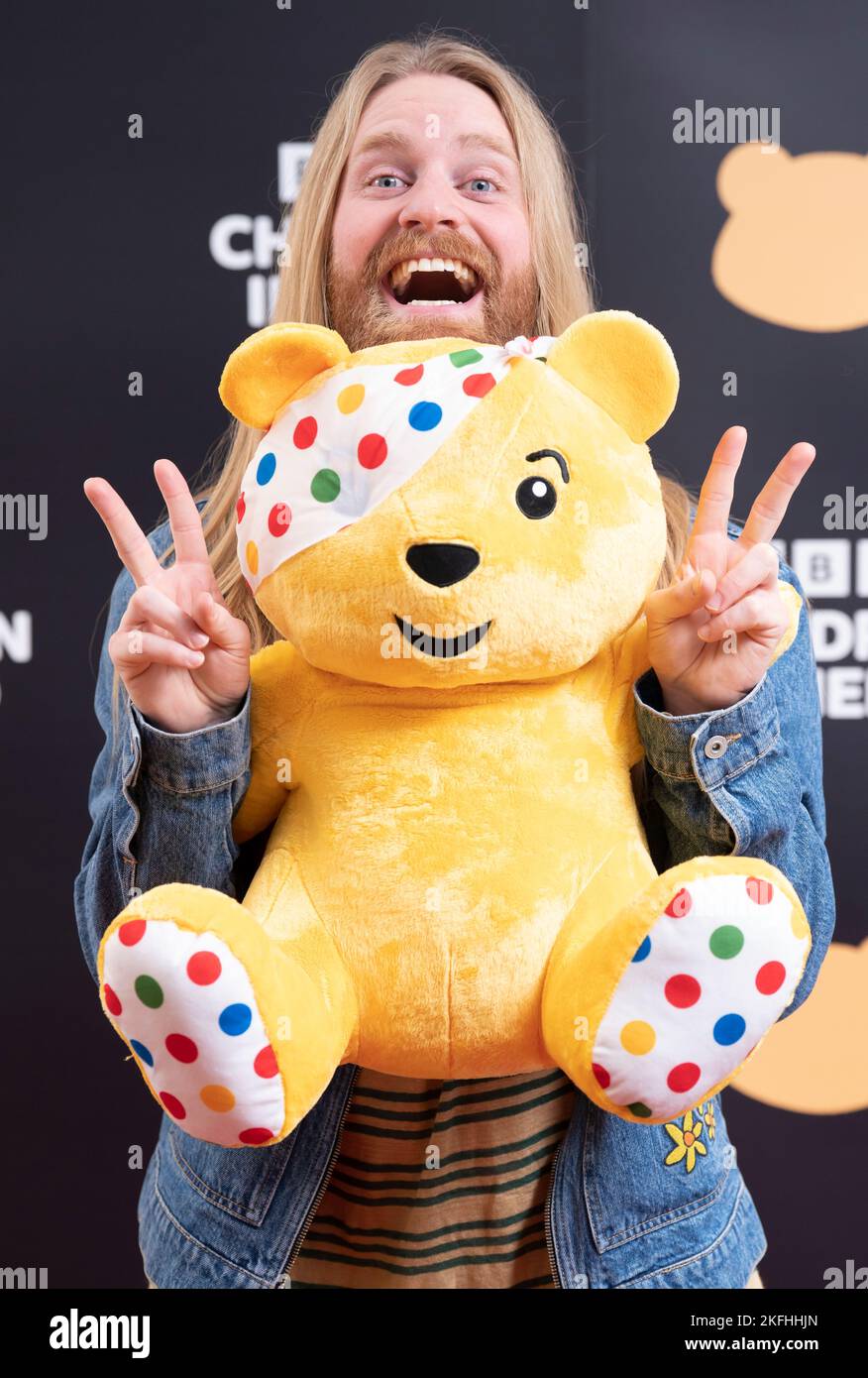 Sam Ryder at the BBC Children In Need telethon at BBC Studios in ...