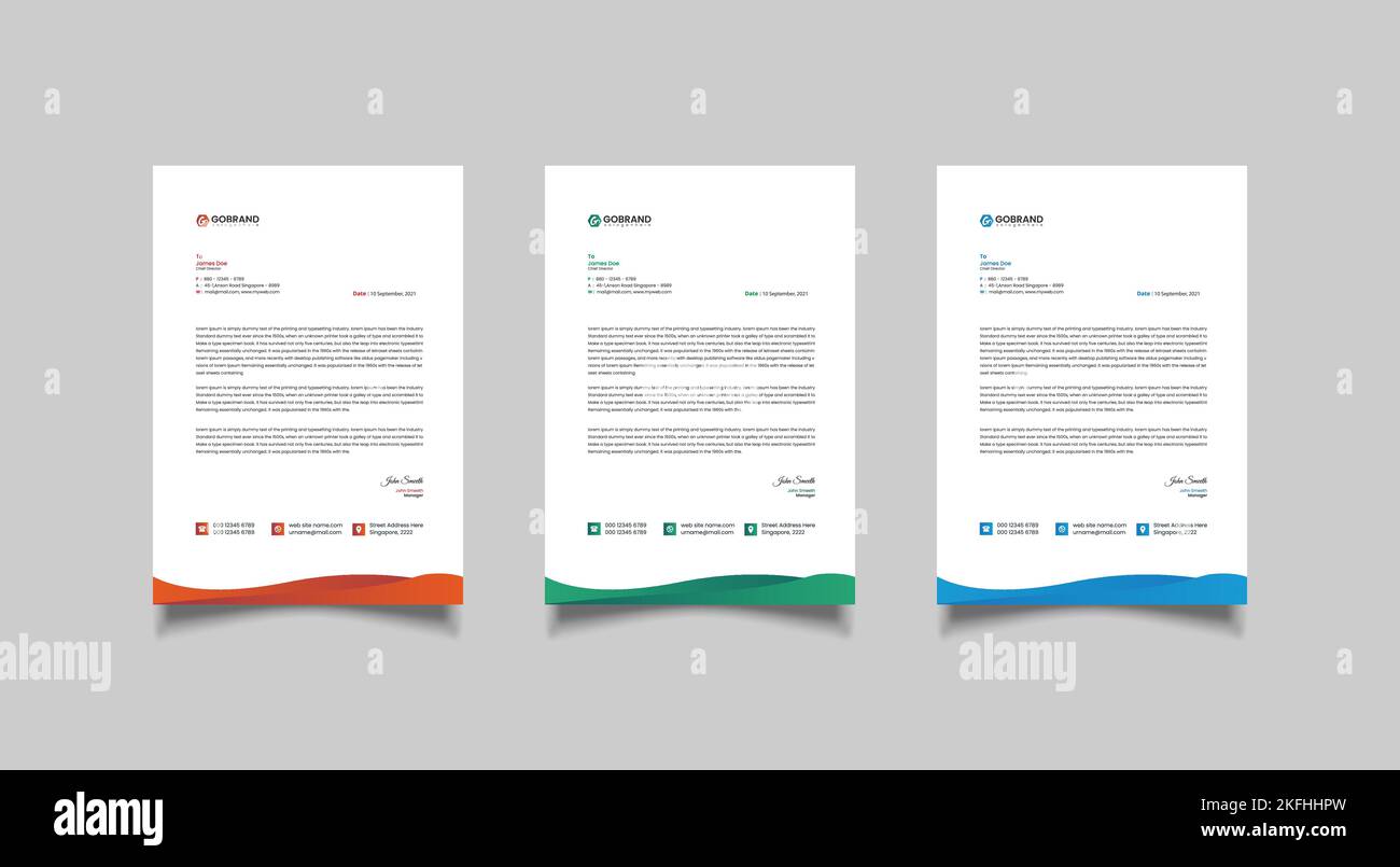 A pack of graphic letter templates isolated on gray background Stock ...