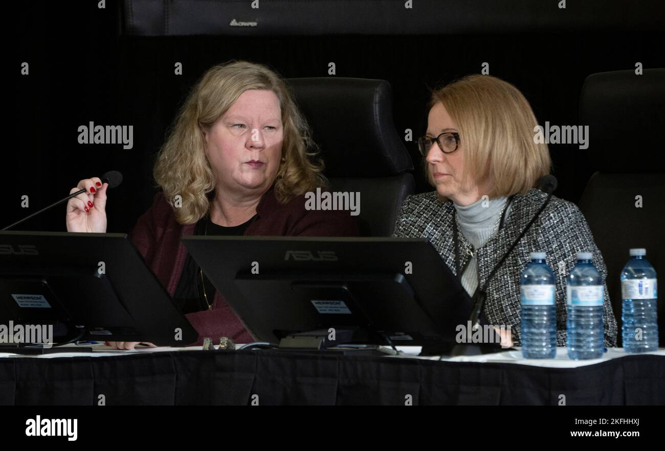 Clerk of the Privy Council Janice Charette, left, and Deputy Clerk ...