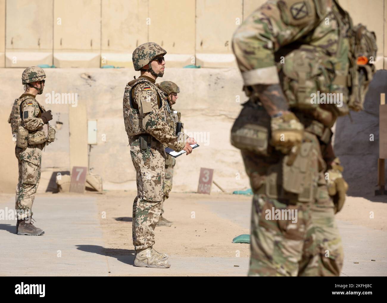 German Master Sgt. Marco Schumacher, assigned to NATO Mission Iraq ...