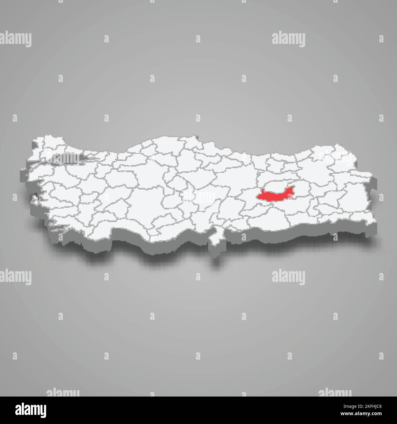 Map of elazig hi-res stock photography and images - Alamy