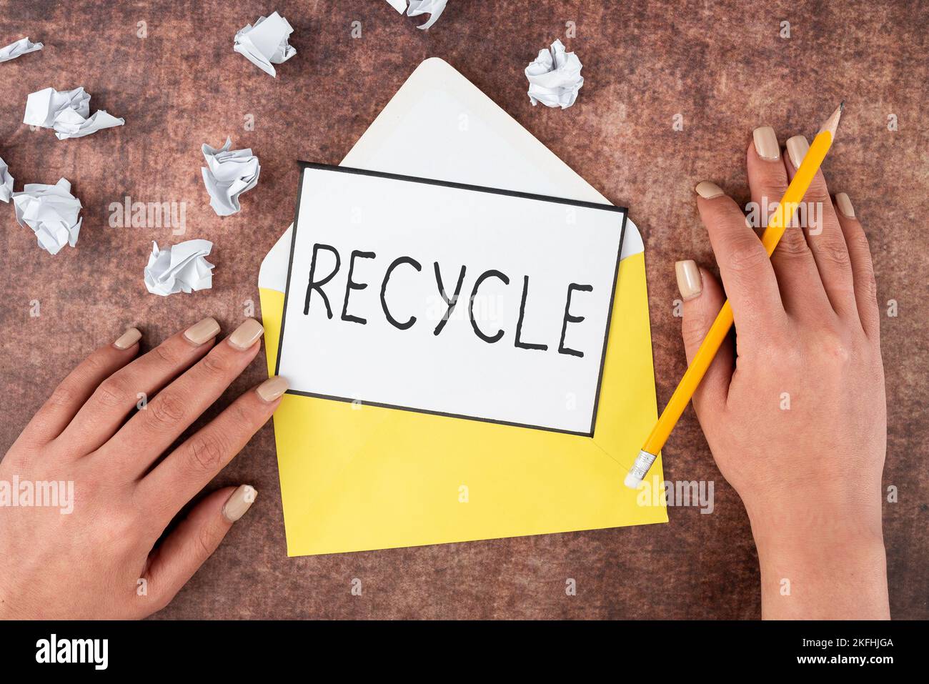 Text showing inspiration Recycle, Word Written on process of converting ...