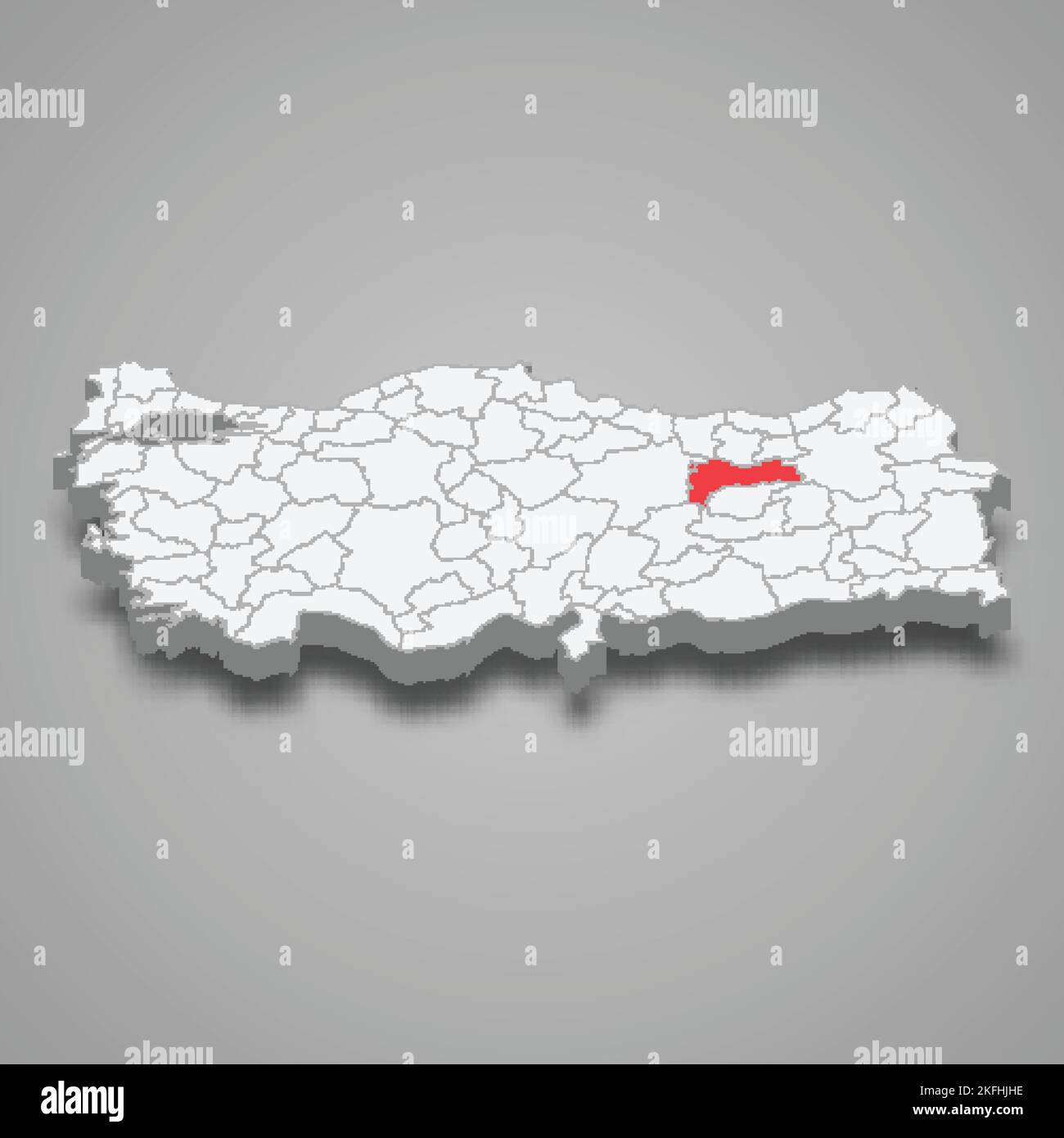 Map of erzincan hi-res stock photography and images - Alamy