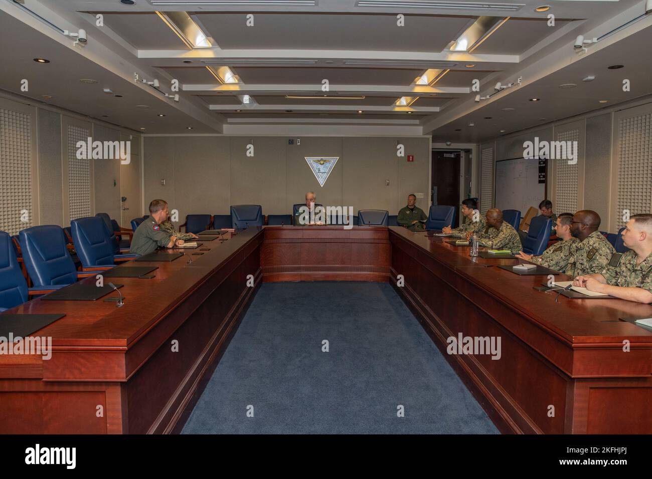 NORFOLK, Va. (Sep. 16, 2022)- Rear Adm. John F. Meier, center ...