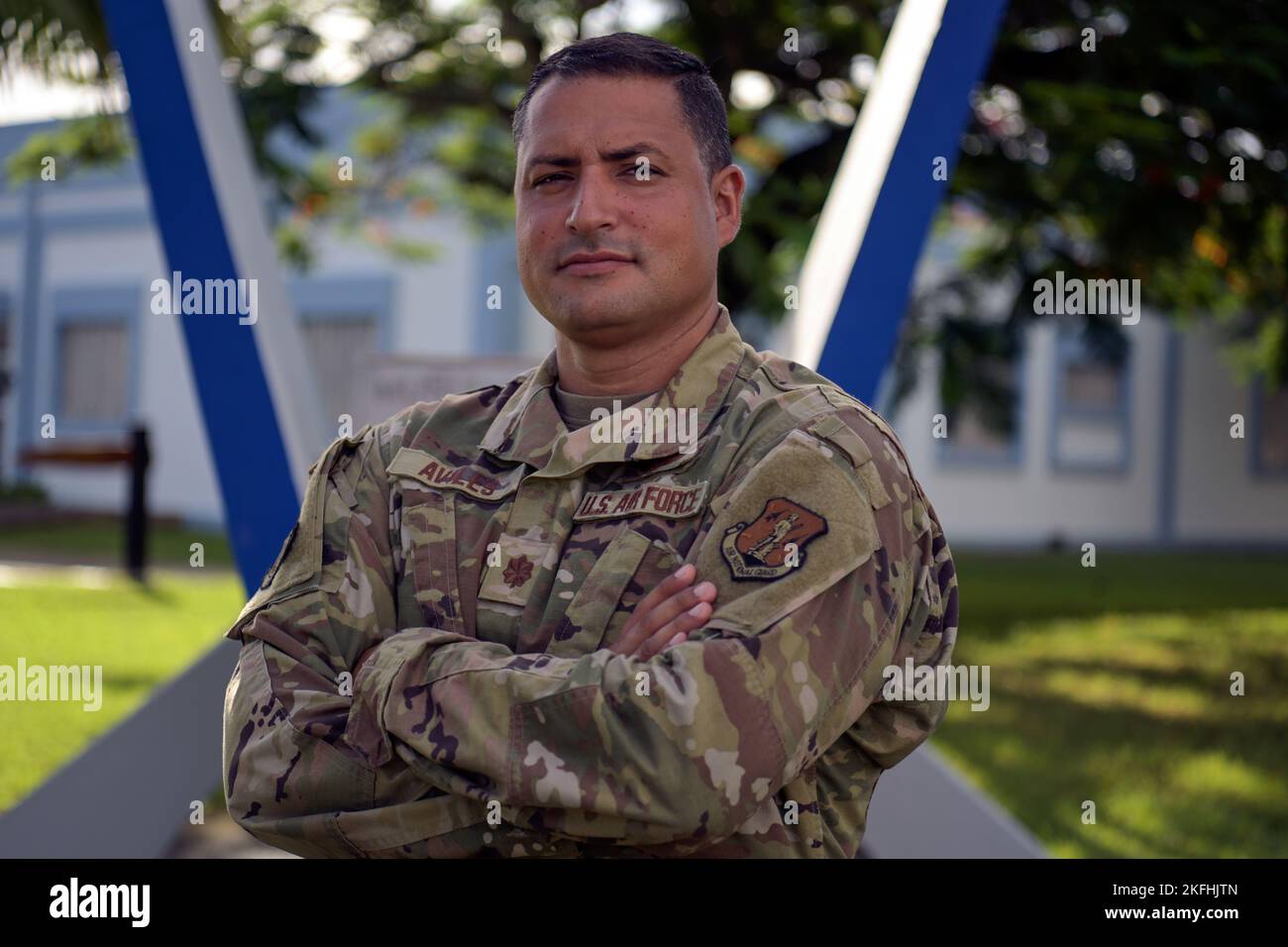 U.S. Air Force Maj. Jesuan Aviles, the wing plans officer of the 156th ...