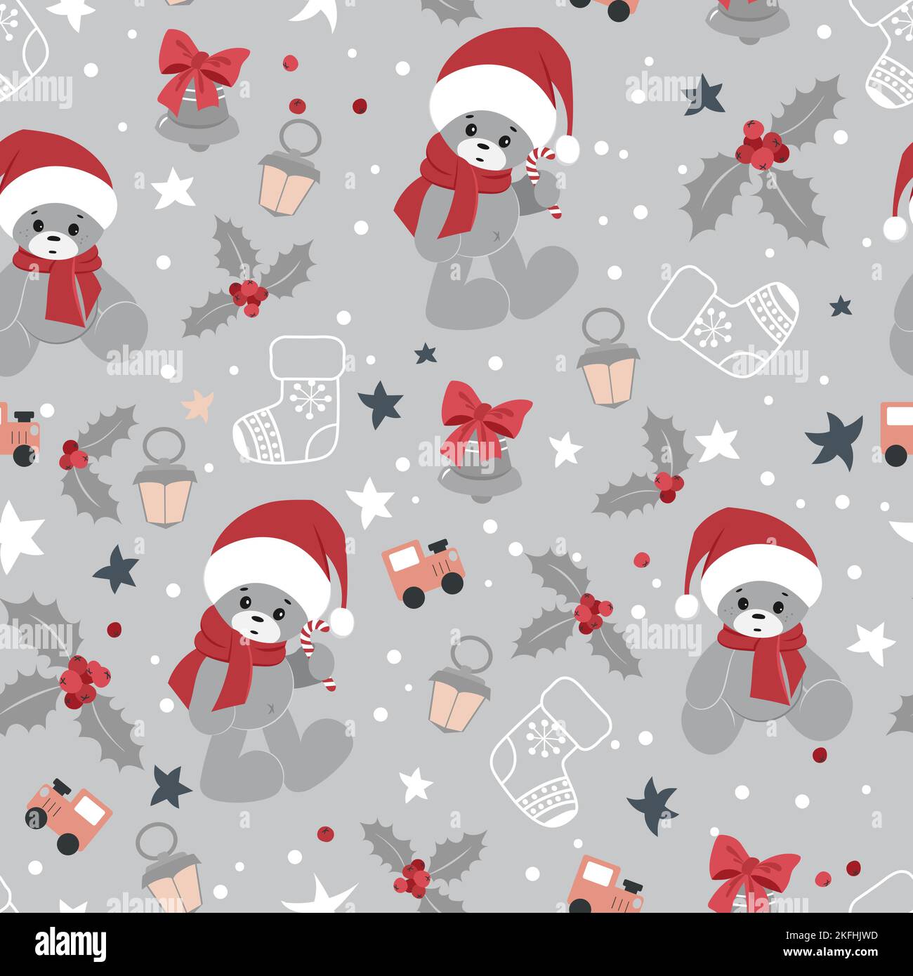 Santa pattern hi-res stock photography and images - Alamy