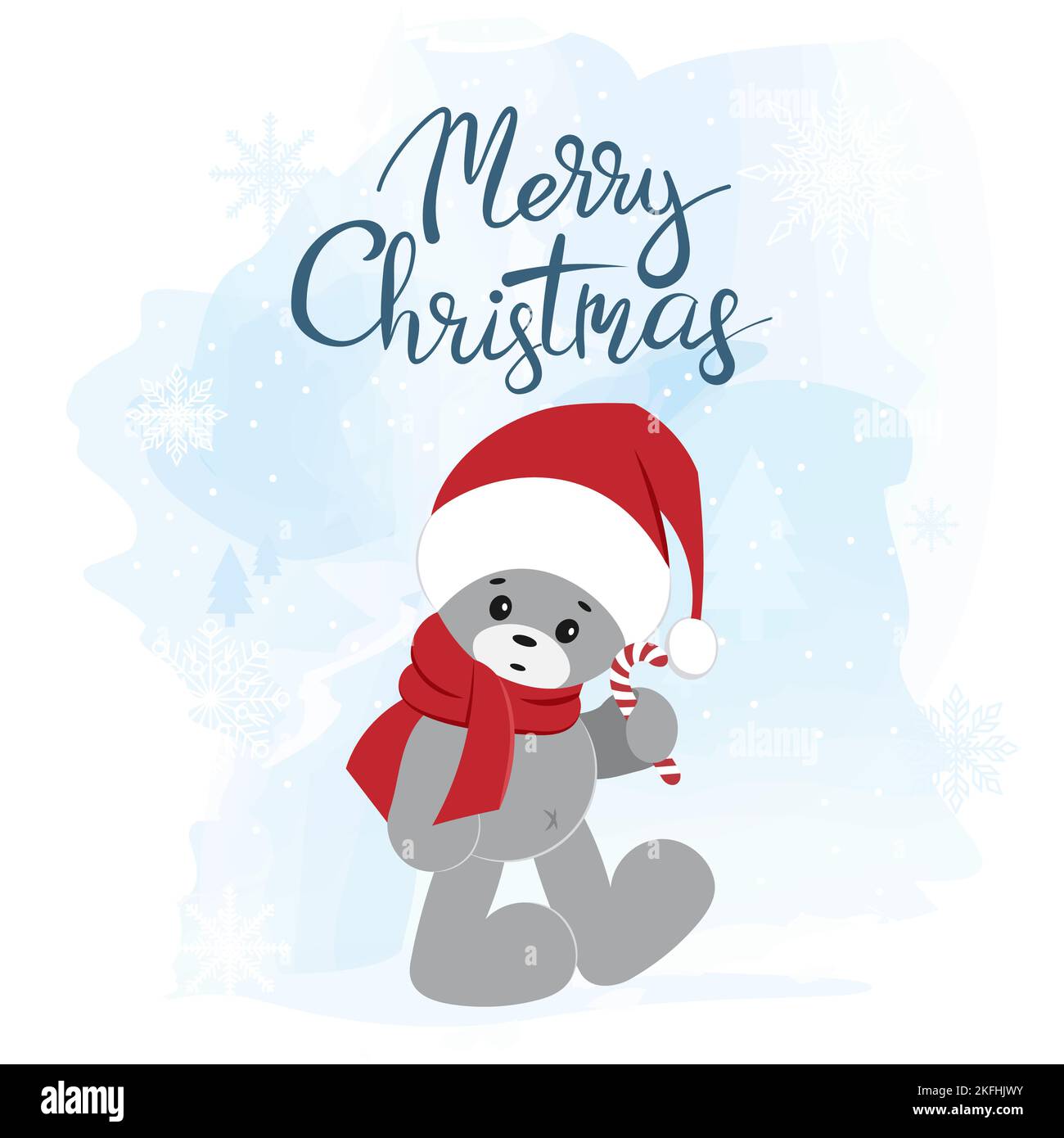 Festive holiday greeting card in Stock Vector Images - Alamy