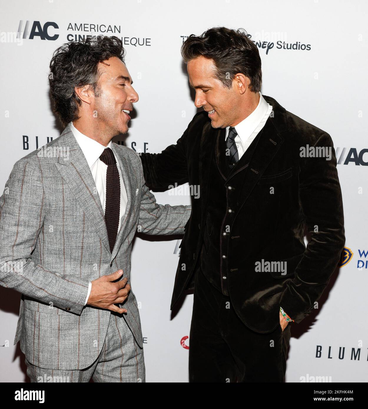Los Angeles, CA - Nov 17, 2022: Shawn Levy and Ryan Reynolds attend the 36th Annual American ...