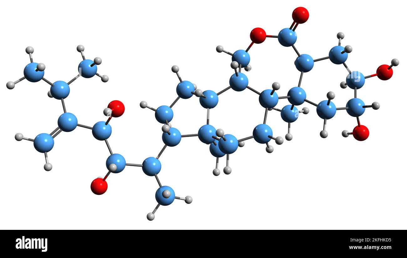 3D image of Dolicholide skeletal formula - molecular chemical structure ...