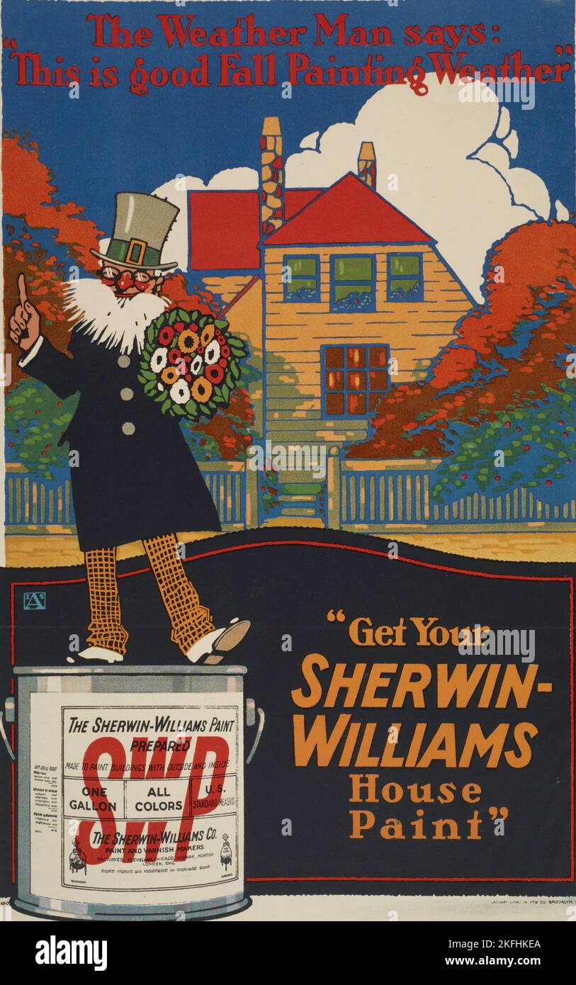 The weather man says: 'this is good fall painting weather', c1895 ...