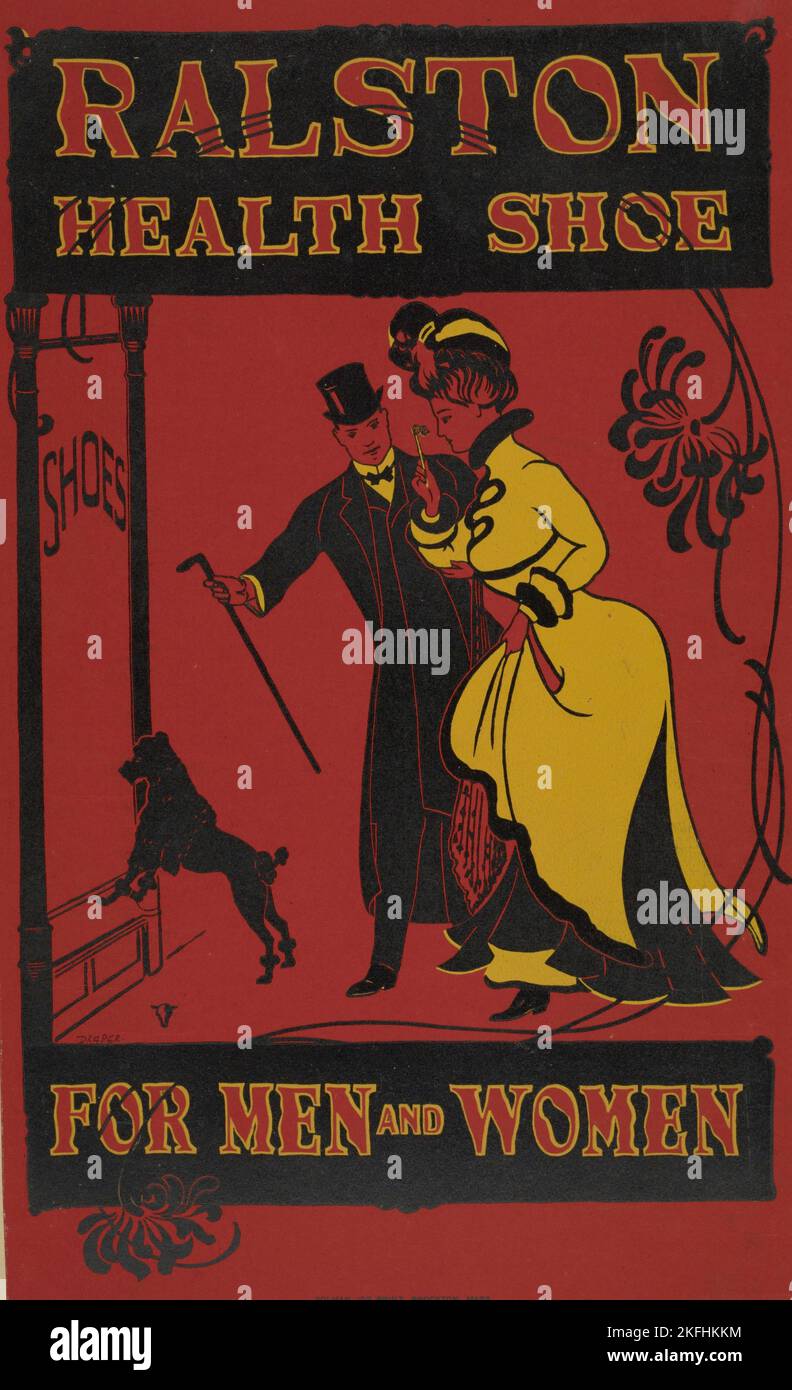 Women advertising poster 1900s hi-res stock photography and images - Alamy